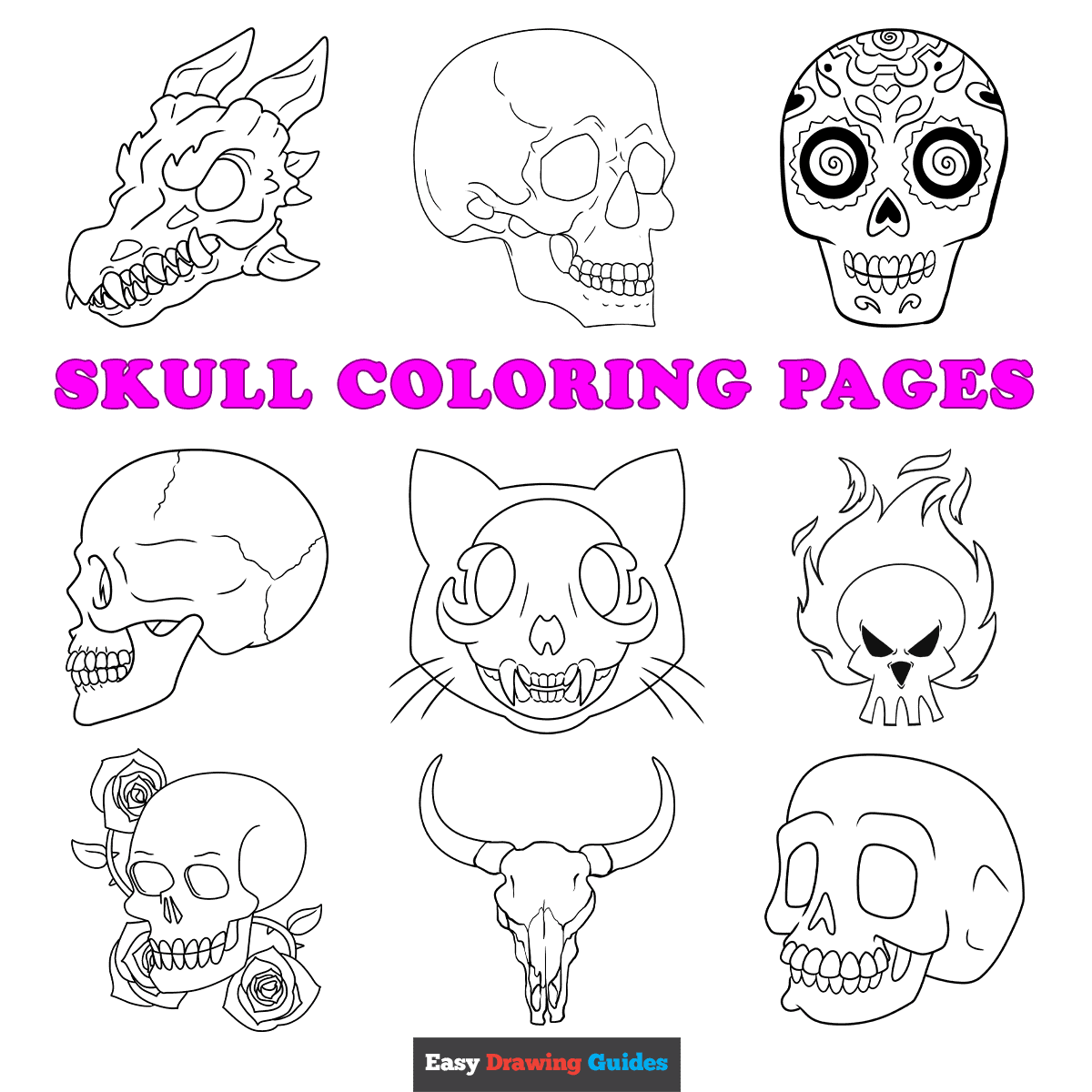 Free Printable Skull Coloring Pages For Kids Free Printable Skull Coloring Pages For Kids