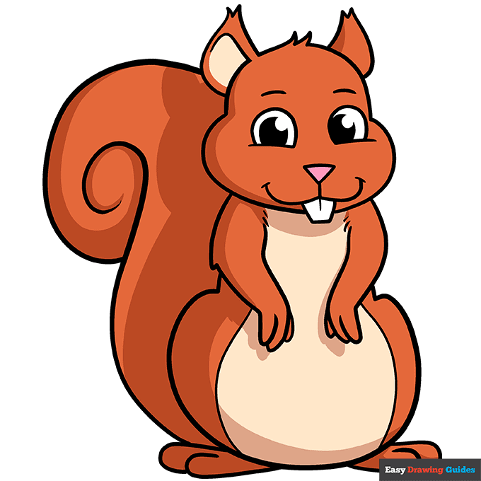 Cute Squirrels Drawing