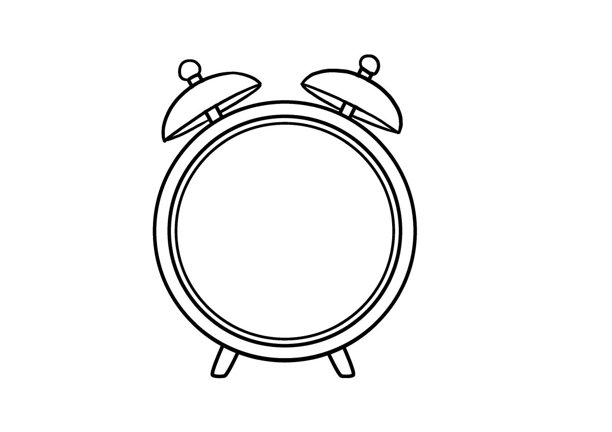 How To Draw An Alarm Clock Really Easy Drawing Tutorial Images And