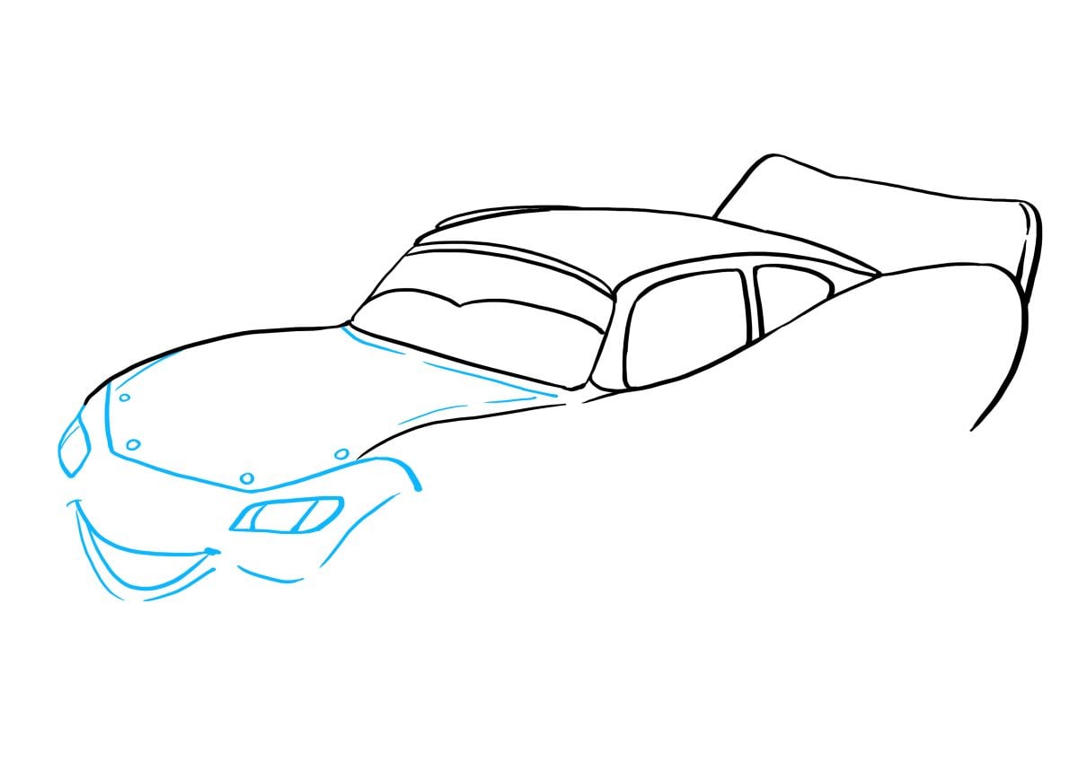 How To Draw Lightning Mcqueen Step By Step Drawing Tutorials