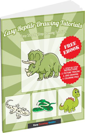 Easy Reptile Drawing Tutorials - Easy Drawing Guides