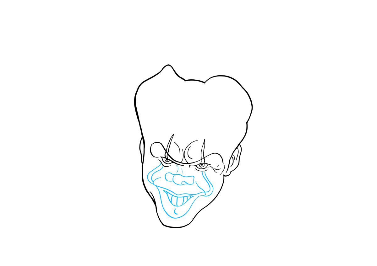 Easy Pennywise Drawing Step By Step
