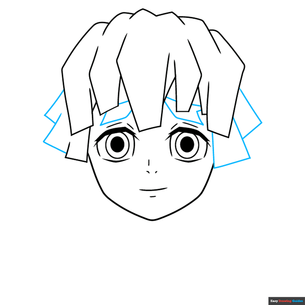How To Draw Zenitsu Agatsuma From Demon Slayer Really Easy Drawing