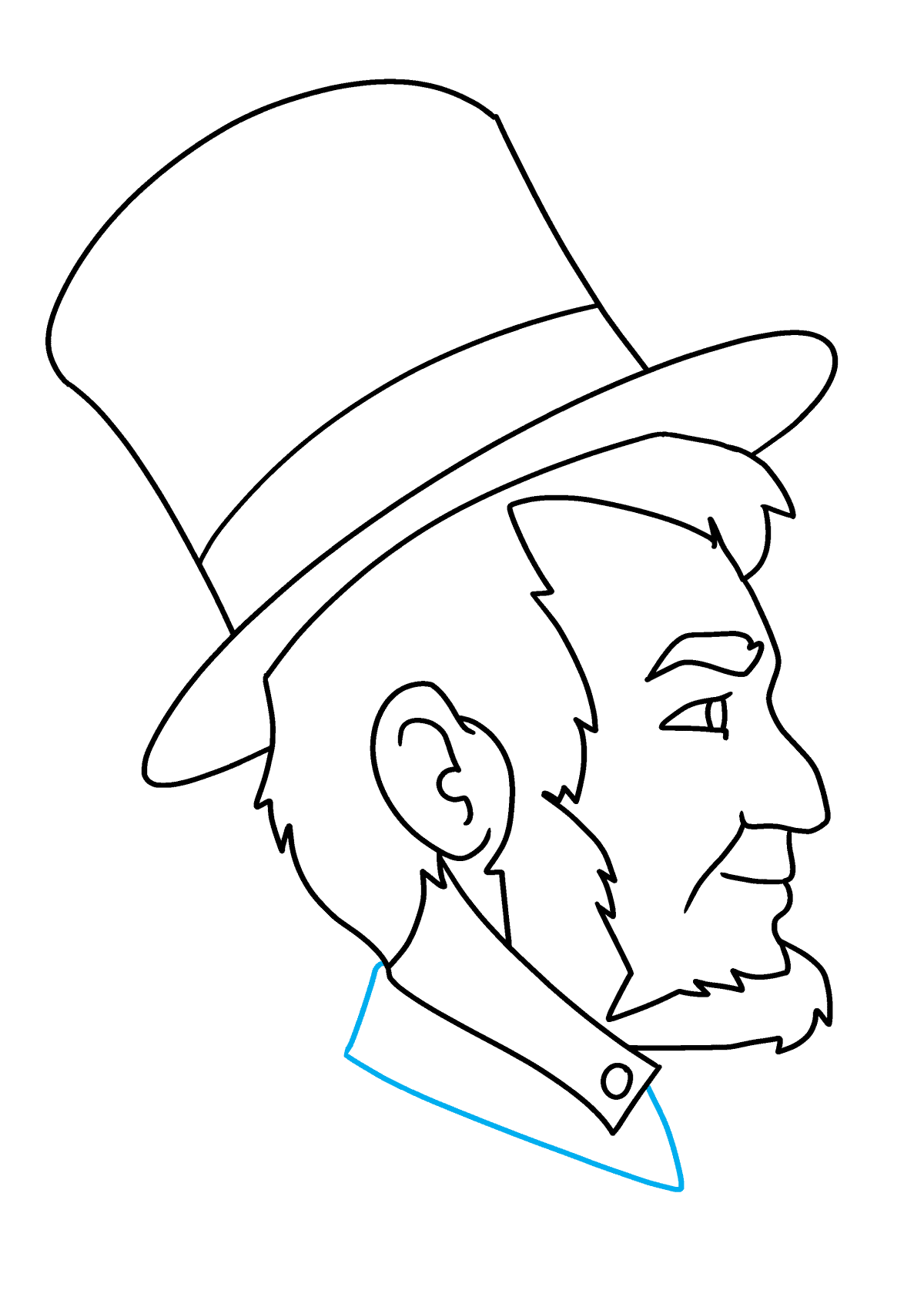 Abraham Lincoln Drawing Step By Step
