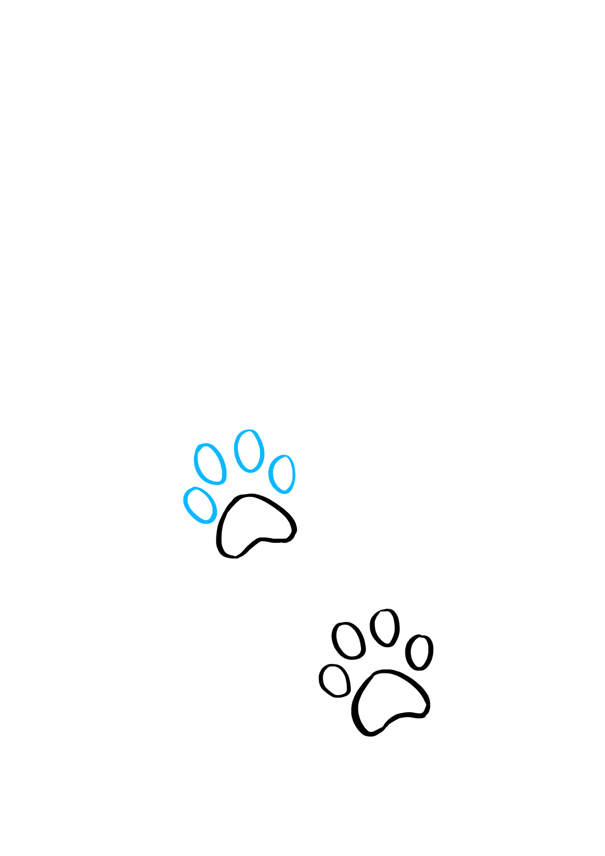 How Do I Draw A Cat Paw Print