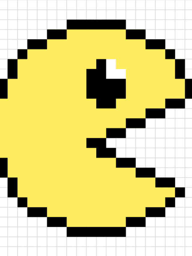 Easy Pacman Pixel Art Step-by-Step Tutorial - Easy Drawing Guides Easy Pacman Pixel Art Step-by-Step Tutorial - Easy Drawing Guides