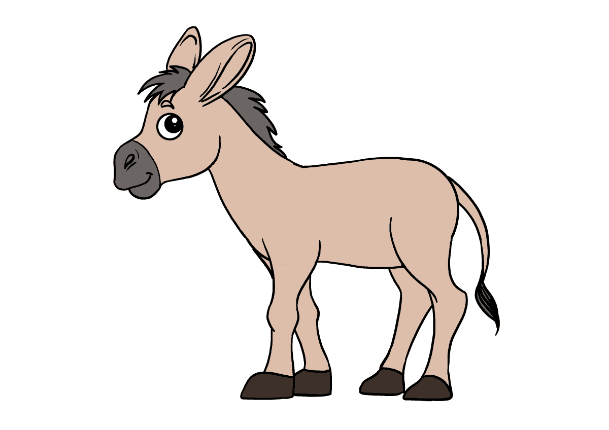 How To Draw Donkey From Shrek With Easy Step By Step Drawing Tutorial