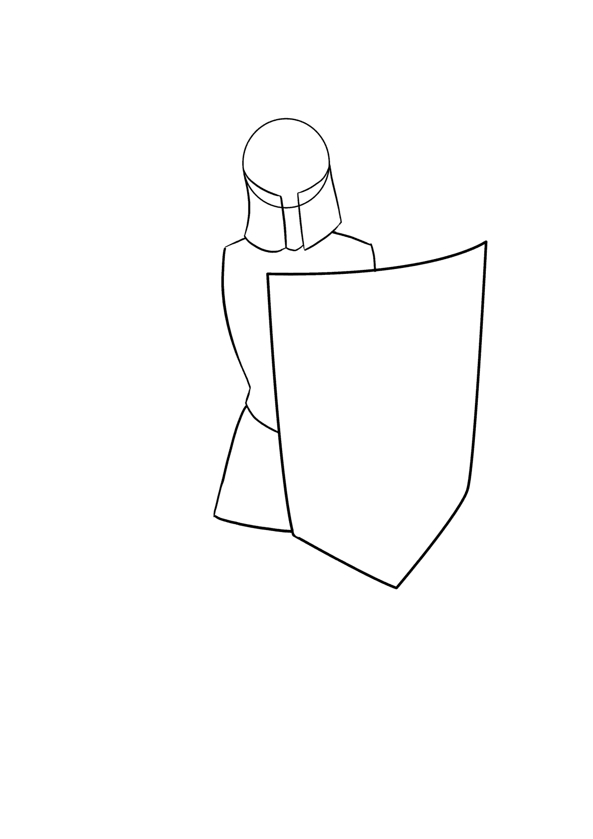 How To Draw A Knight Step By Step Tutorial Knight Drawing Armor