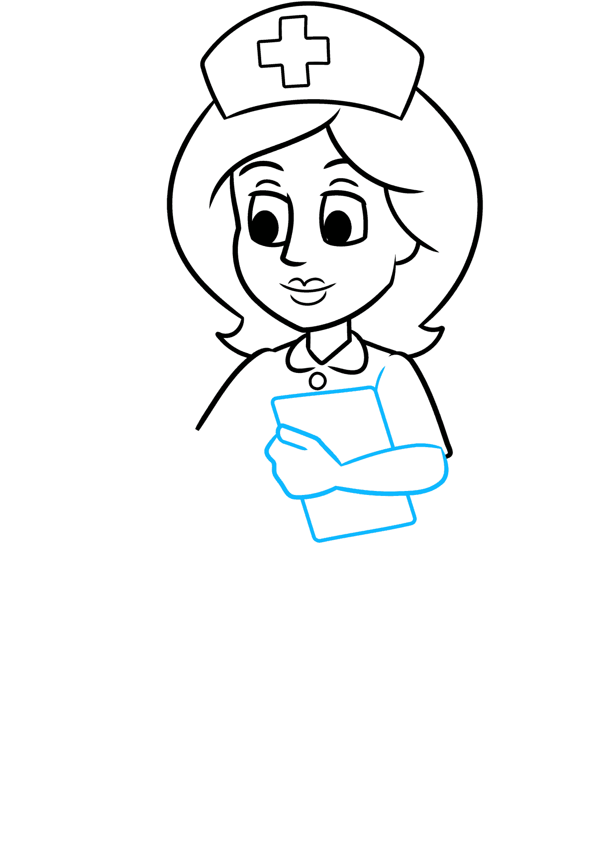 How To Draw A Nurse Step By Step