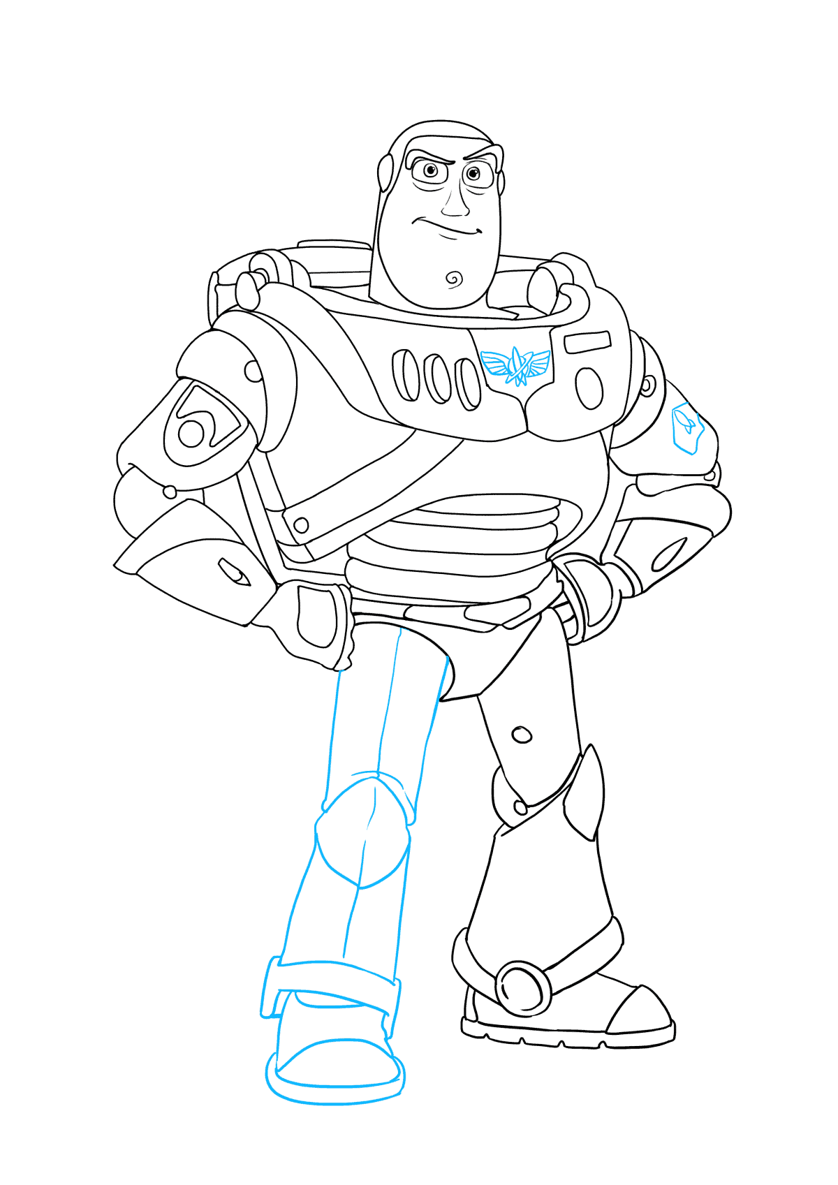 How To Draw Buzz Lightyear From Toy Story 4 Drawing And