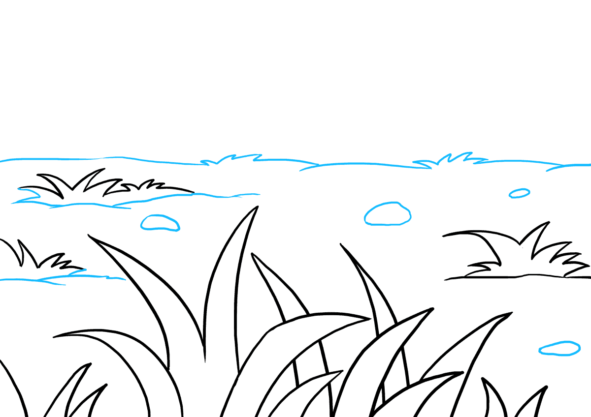 How To Draw Grass Really Easy Drawing Tutorial