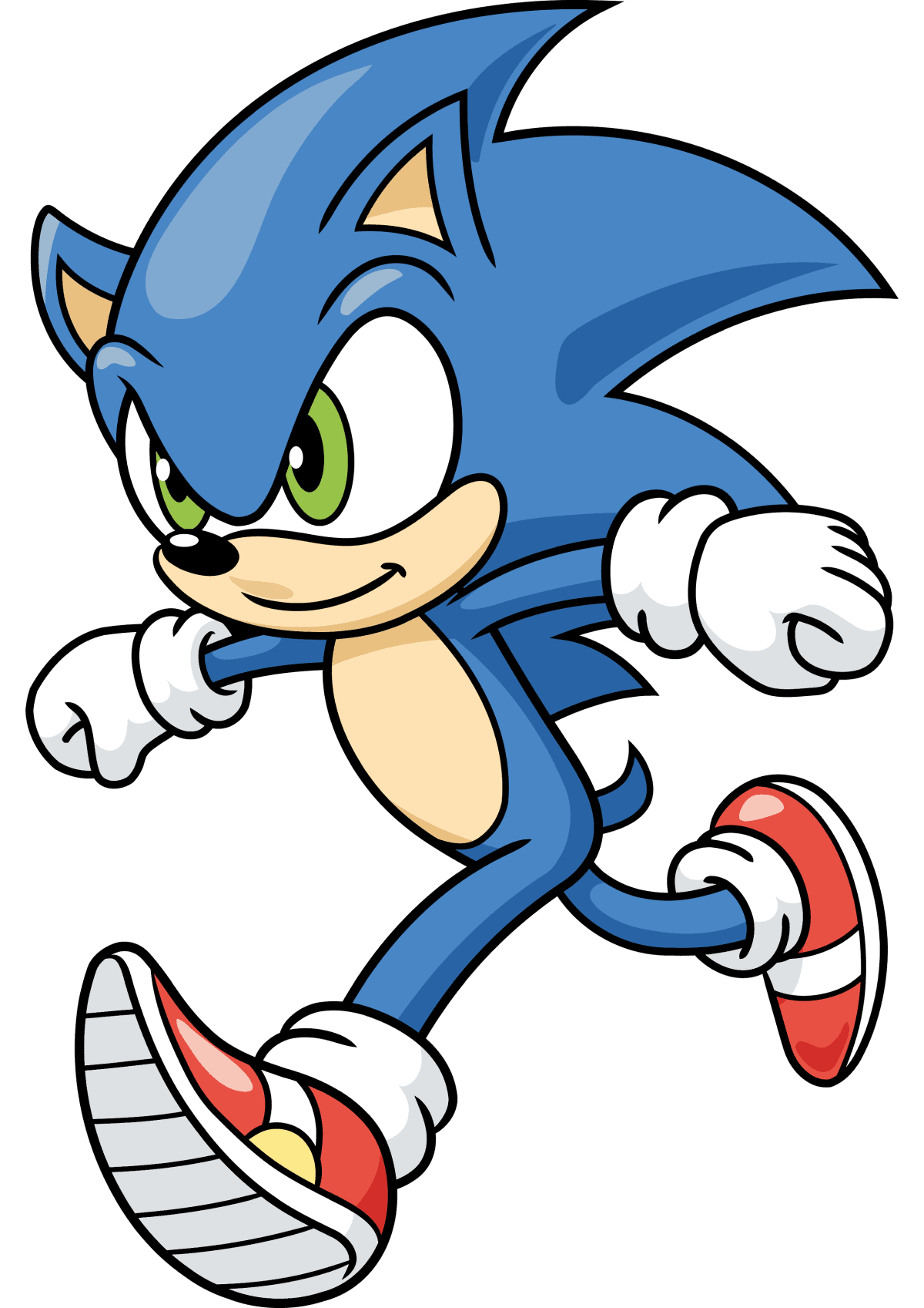 Sonic The Hedgehog Drawing Tutorial How To Draw Sonic's Body? By