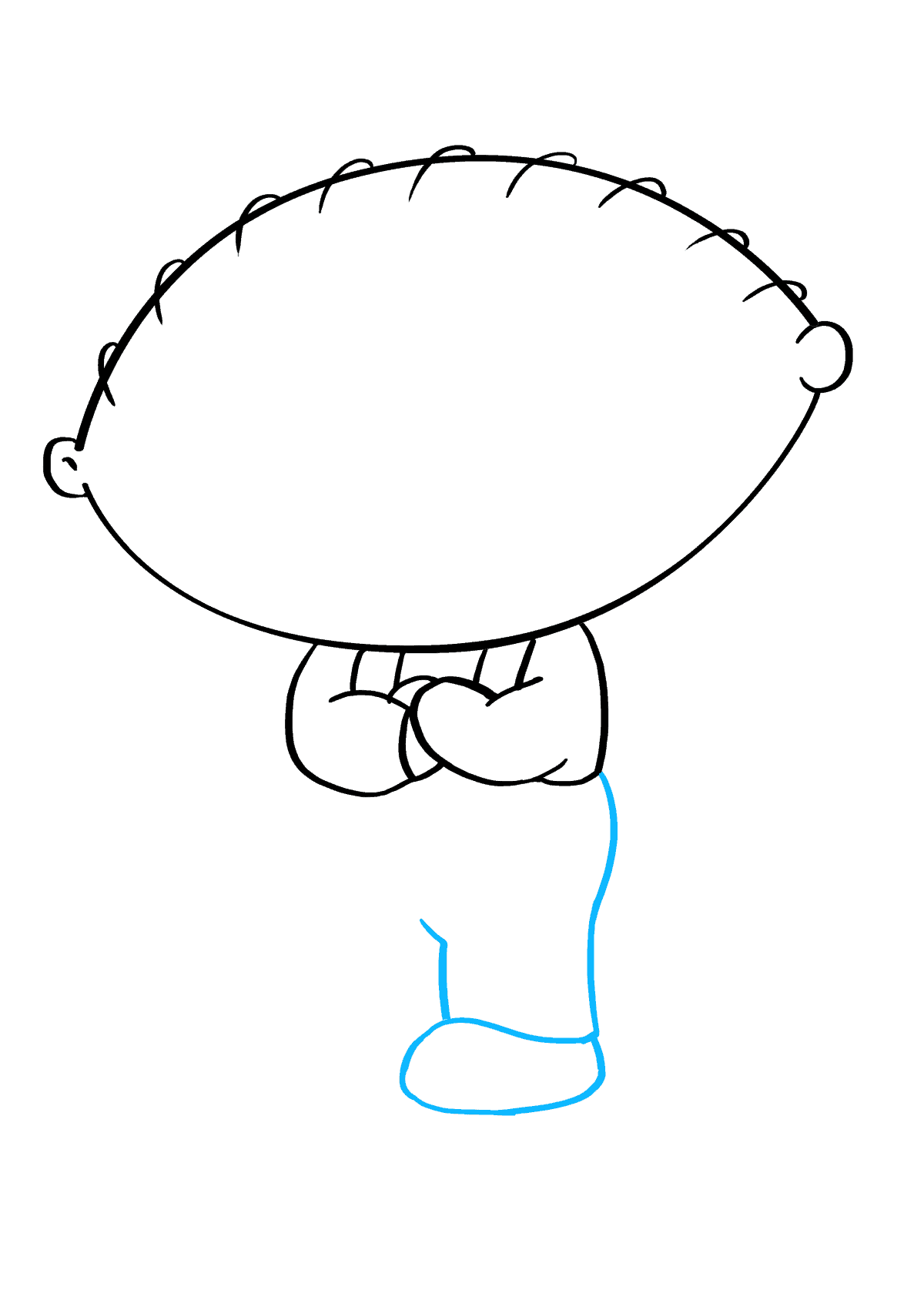How To Draw Stewie Step By Step Drawing Tutorial With