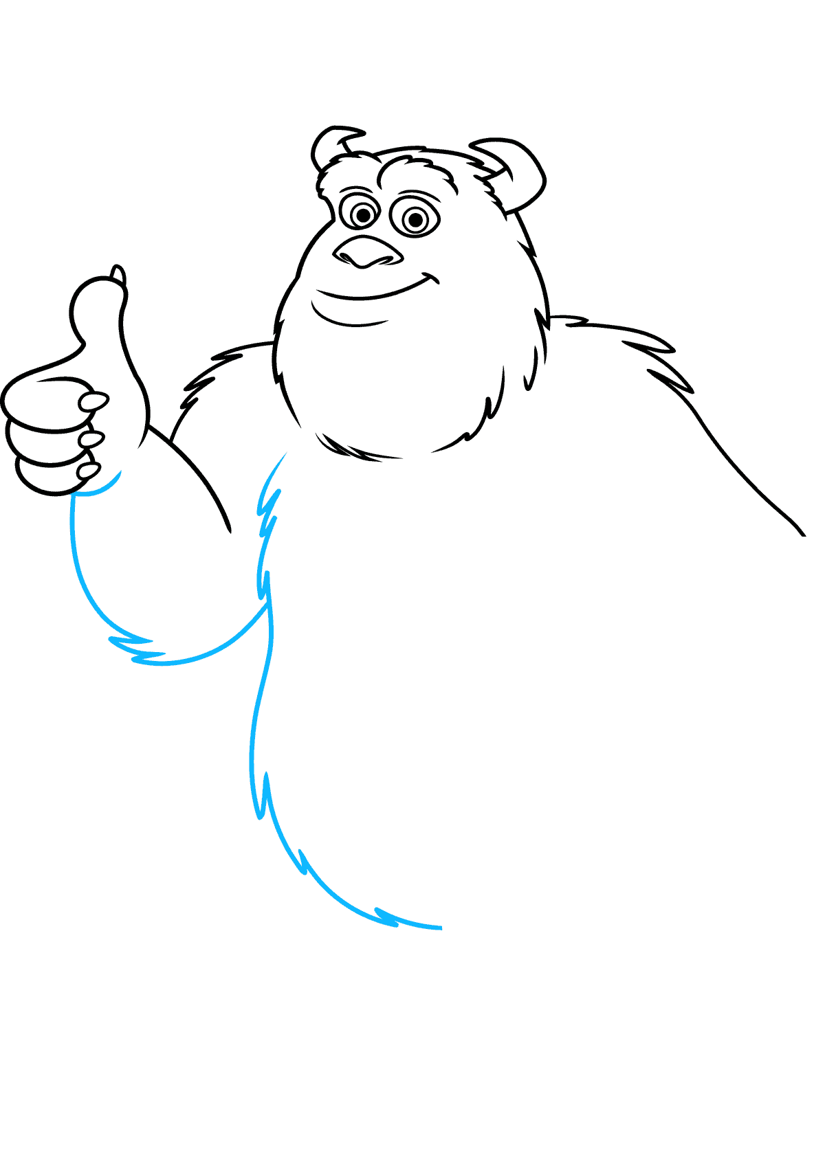 How To Draw Sulley From Monsters University