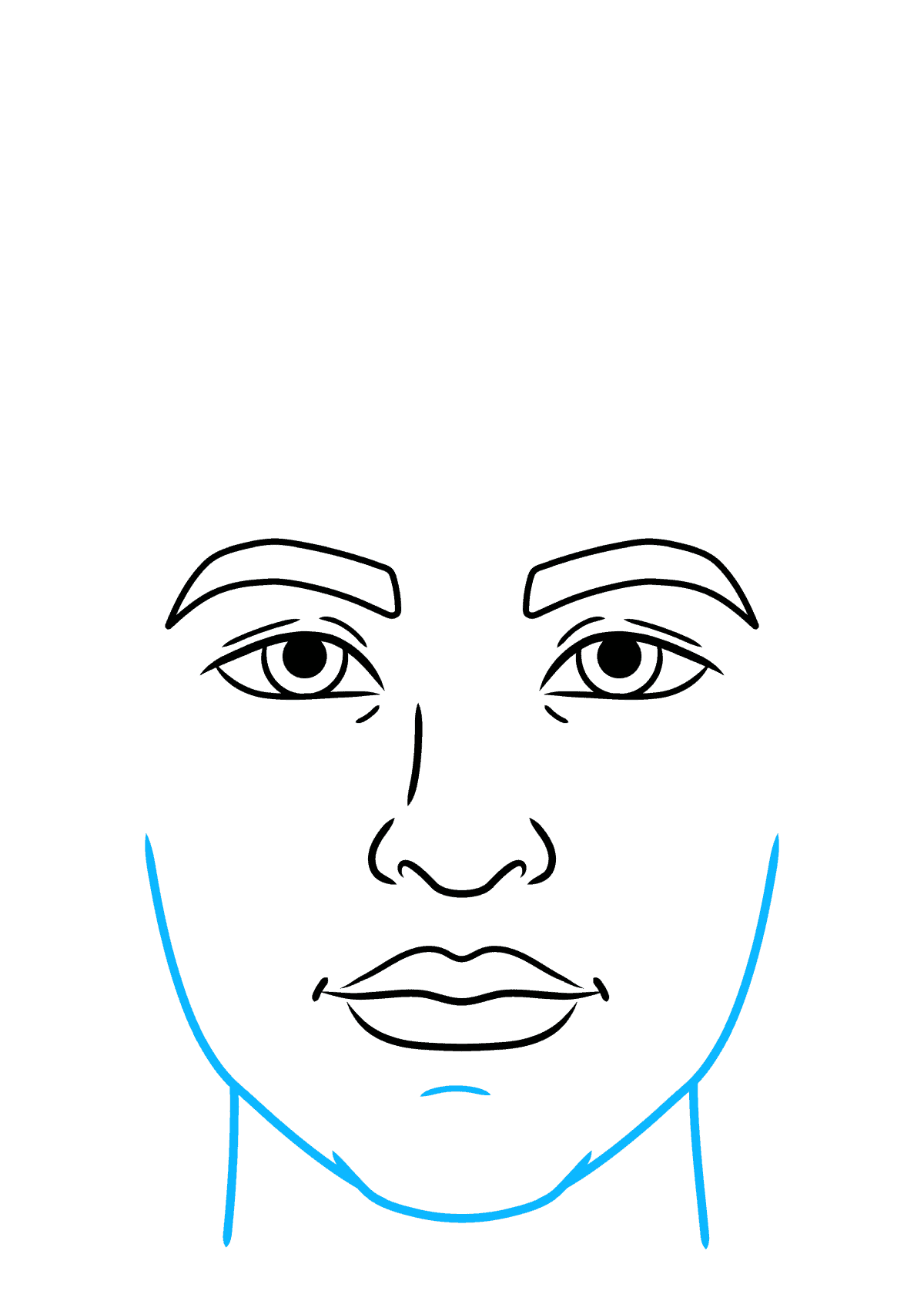 Man Face Drawing Step By Step At Getdrawings Free Download