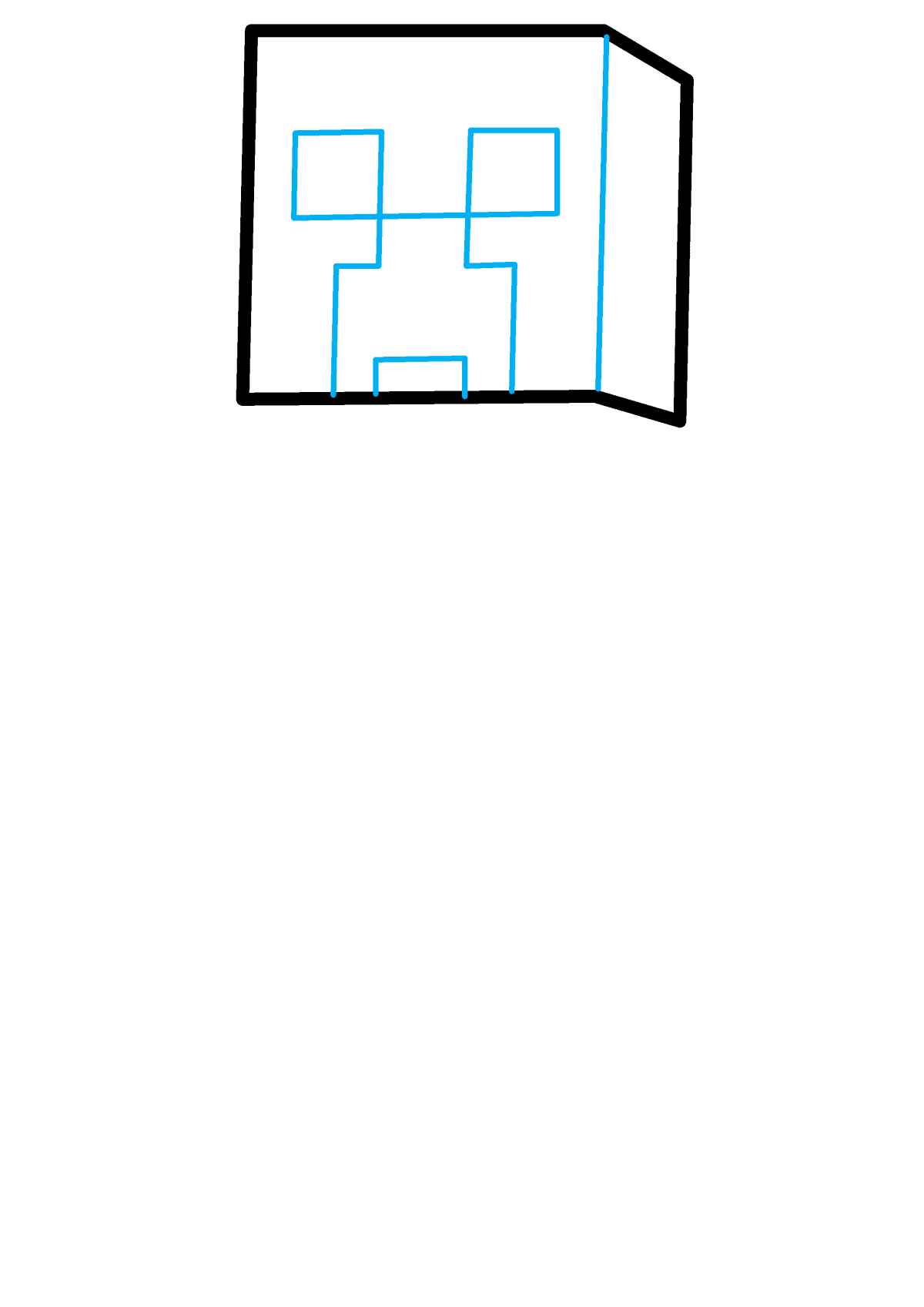 How To Draw A Minecraft Creeper In A Few Easy Steps
