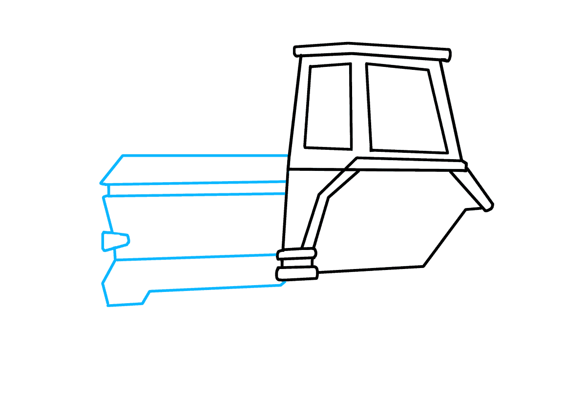 How To Draw A Tractor Step By Step Very Easy By Ck Arts