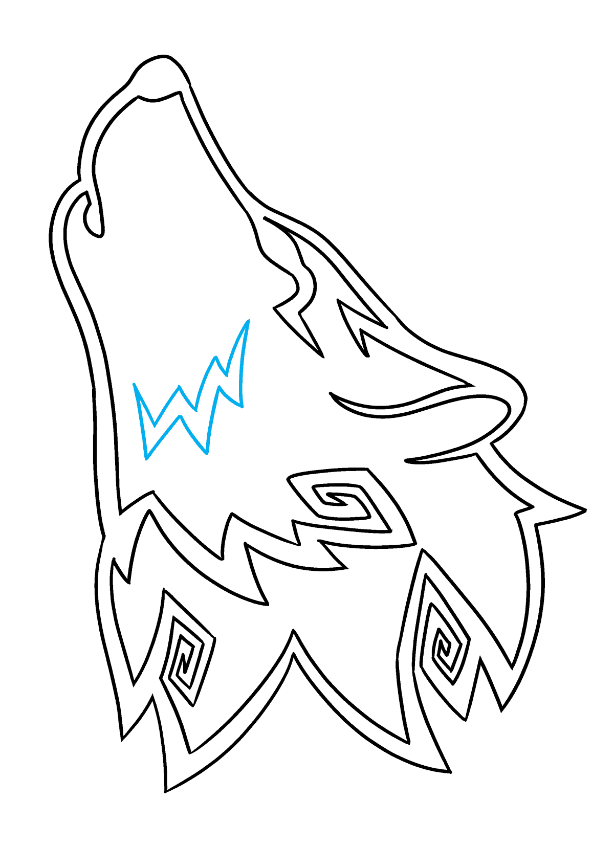 How To Draw Tribal Wolf