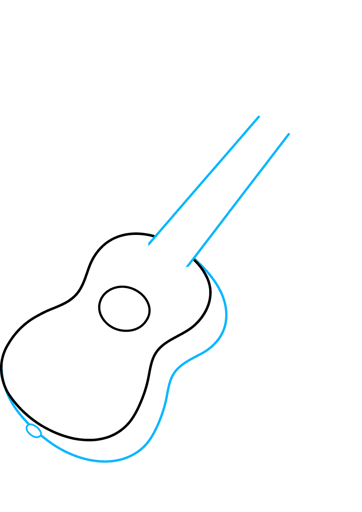 Ukulele Easy Drawing