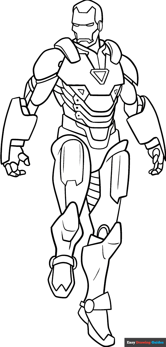 Iron Man Coloring Page Easy Drawing Guides Iron Man Coloring Page Easy Drawing Guides