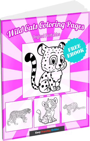 Wild Cats Coloring Pages for Kids - Easy Drawing Guides