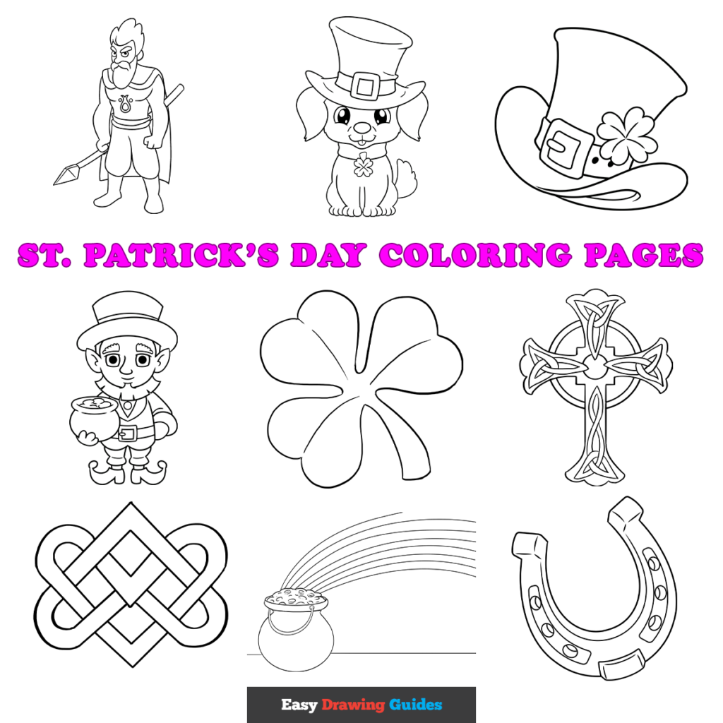 Free St. Patrick's Day Coloring Pages for Kids - 11 Printable Sheets