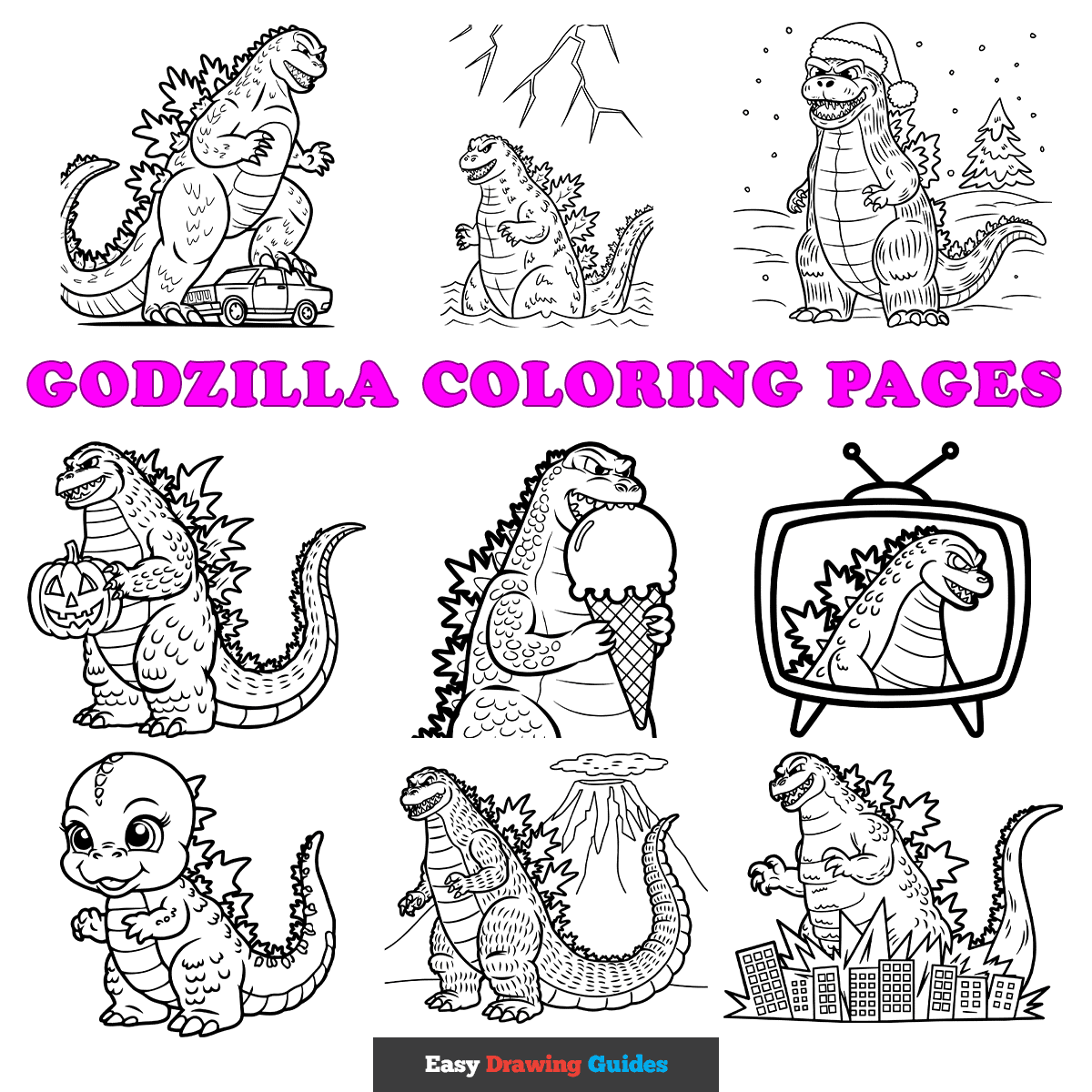 Godzilla Coloring Pages For Kids 13 Printable Sheets Godzilla Coloring Pages For Kids 13 Printable Sheets