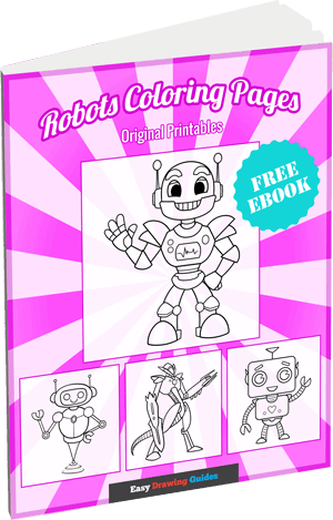 Robots Coloring Pages for Kids - Easy Drawing Guides