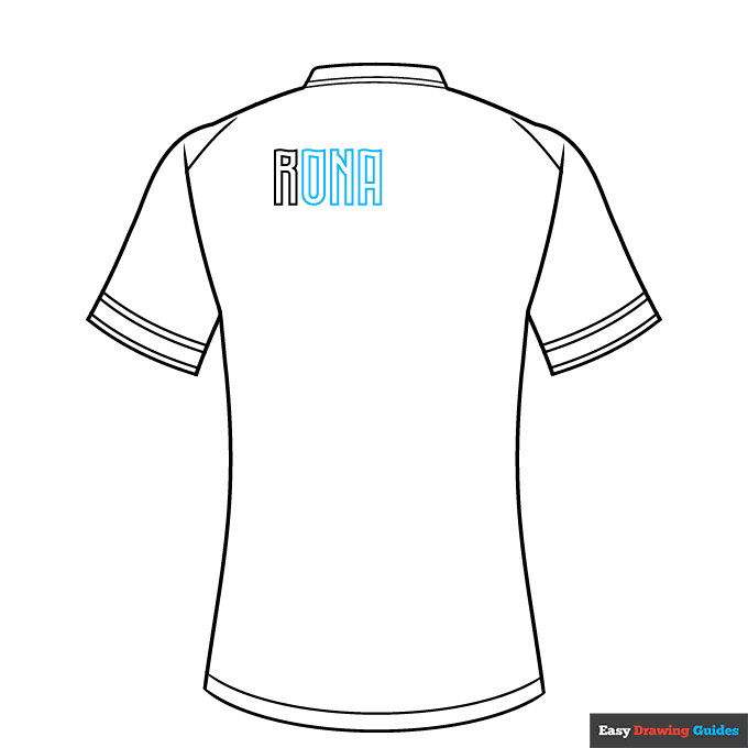 How to Draw the Cristiano Ronaldo Portugal Jersey - Really Easy Drawing ...